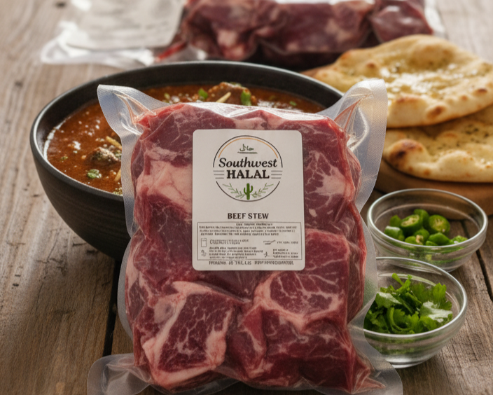 Bone-in Beef – $8.49/lb (sold in 2 lb packs) – Southwest Halal